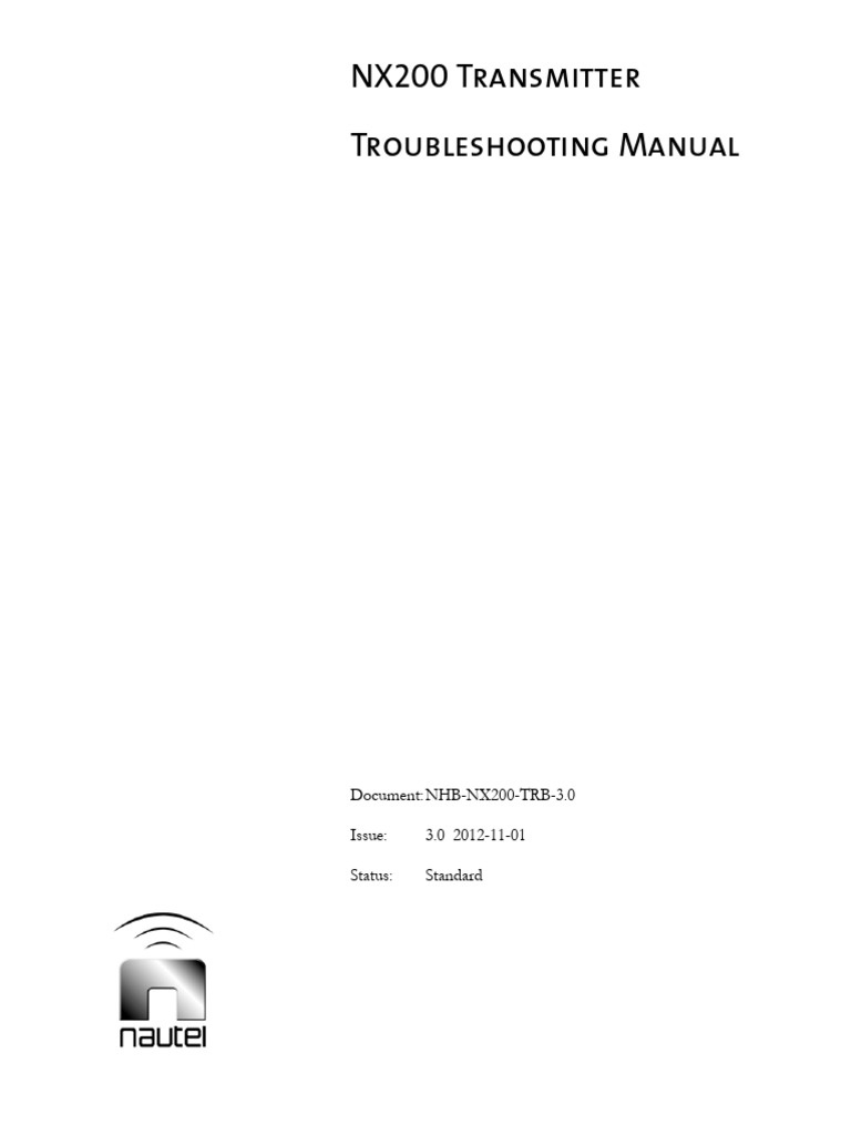 NHB-NX200-TRB-3.0 | PDF | Troubleshooting | Power Supply