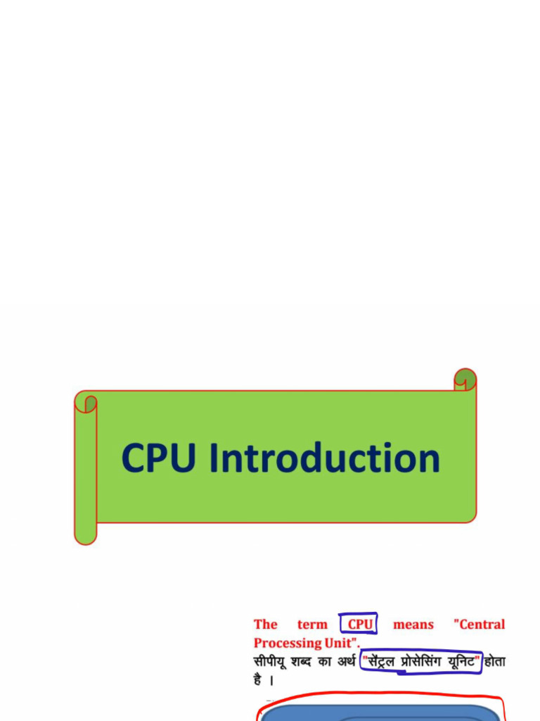Cpu | PDF