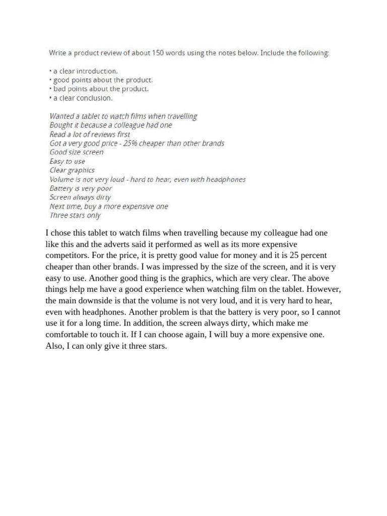 Unit 5 Writing | PDF