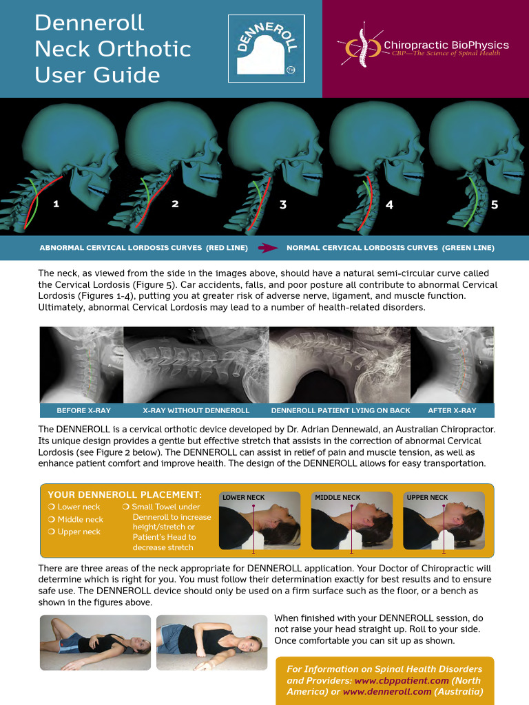 Denneroll: Cervical Health Guide | PDF | Chiropractic | Neck
