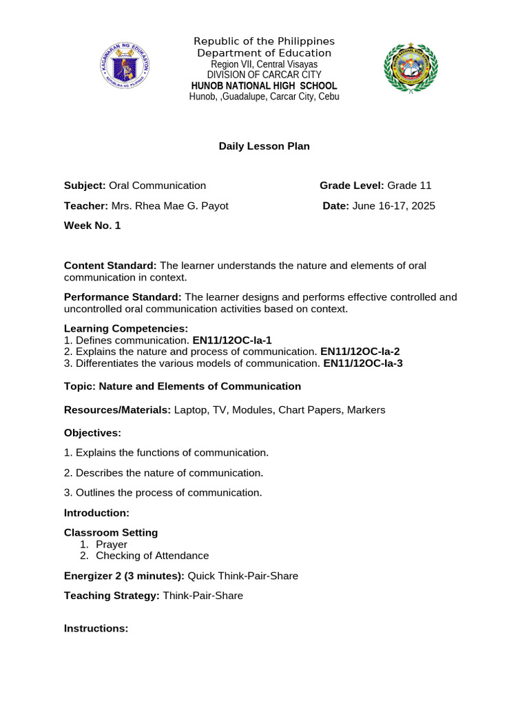 The Nature and Process of Communication | PDF | Communication | Behavior Modification