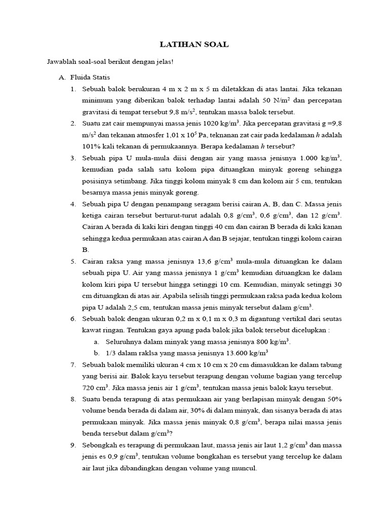 Latihan Soal Psat 2425 | PDF