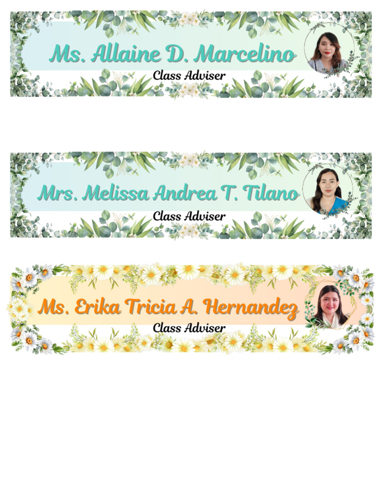 Grade 1 Name Plate | PDF