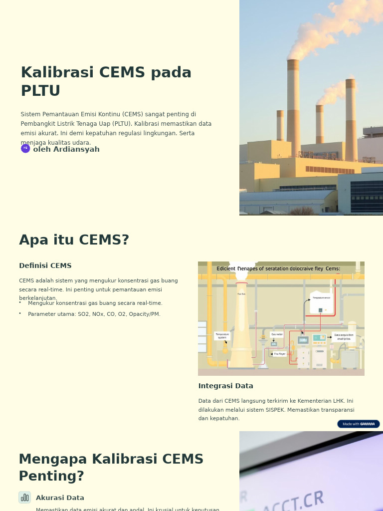 Kalibrasi CEMS Pada PLTU | PDF