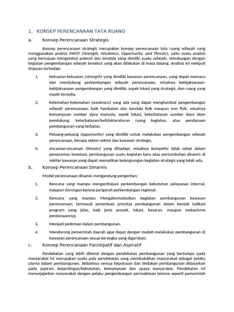2 - Pendekatan Dalam Penyusunan RDTR - v2 | PDF