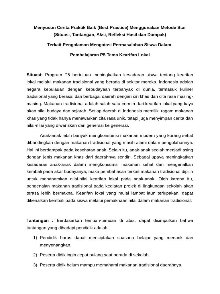 Cerita Praktik Baik - Airin Damayanti - SDN 3 Bantul | PDF