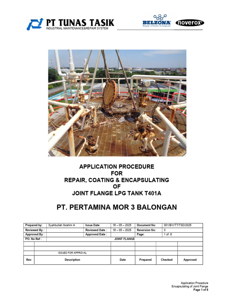 Joint Flange Encapsulation Procedure | PDF | Materials | Industrial ...
