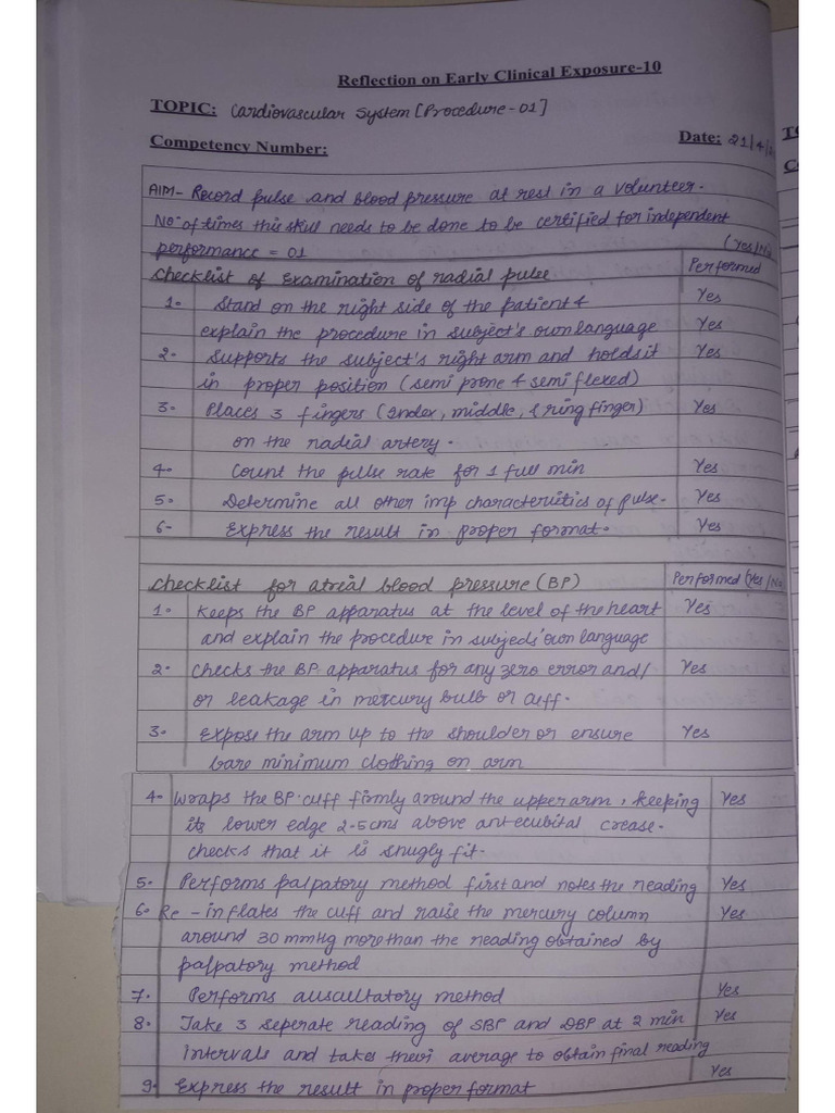 Physiology Log Book (Procedure 1 and Procedures 2) . | PDF