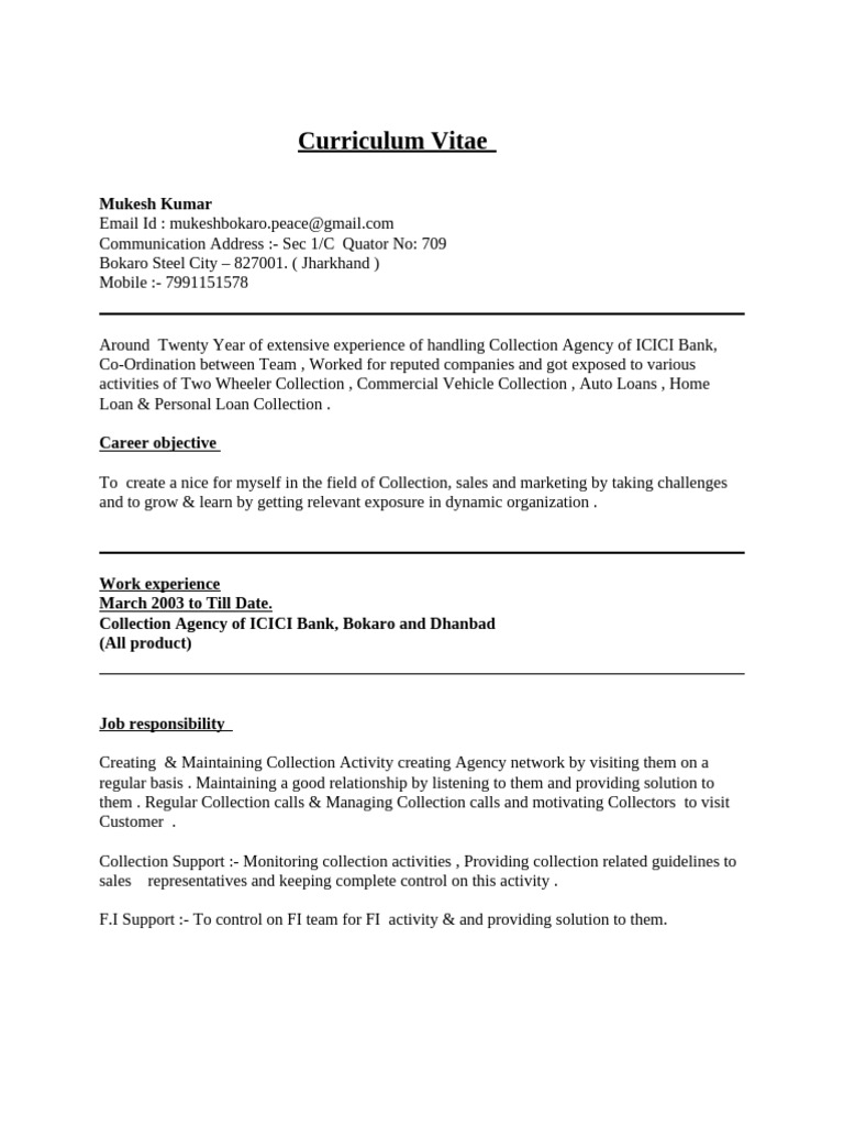 Resume Mukesh 1 | PDF