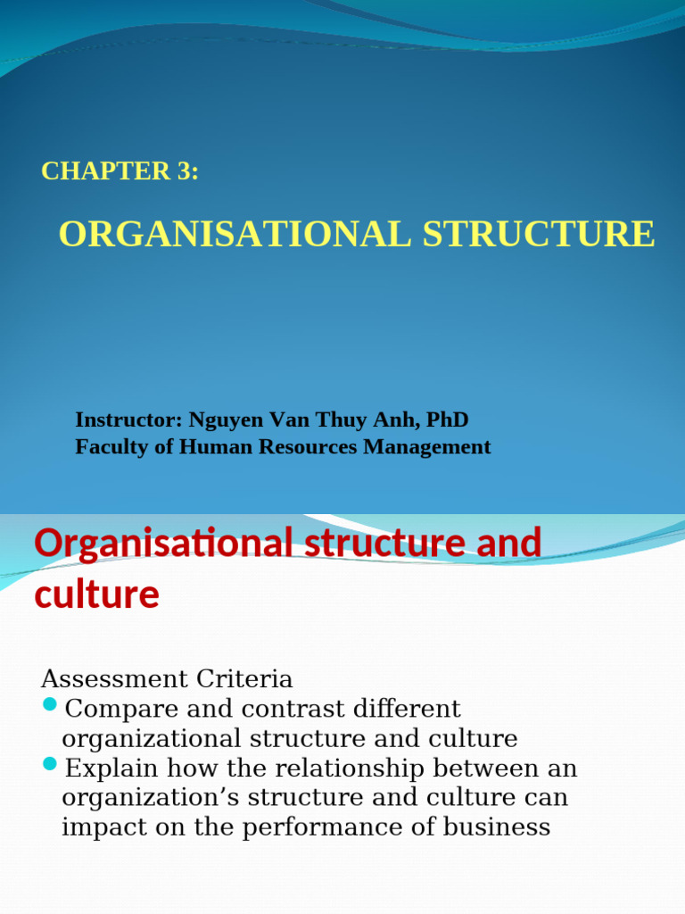 Chapter 3 Organisational Structure | PDF | Organizational Structure ...