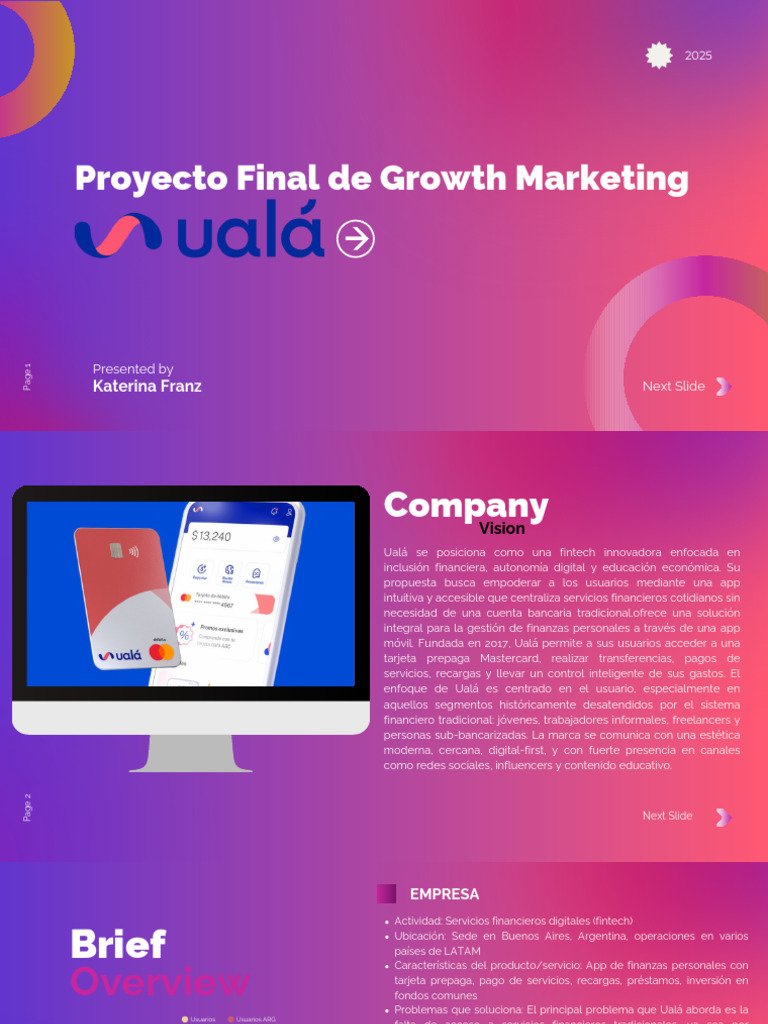 Proyecto Final de Growth Marketing-SEGUNDA ENTREGA | PDF | Aplicación movil | Bancos