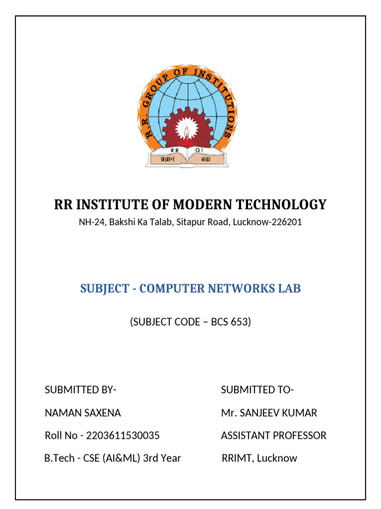 RR Institution of Modern Technology | PDF