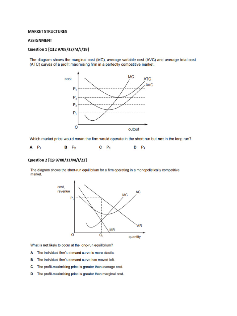 Market Structures | PDF