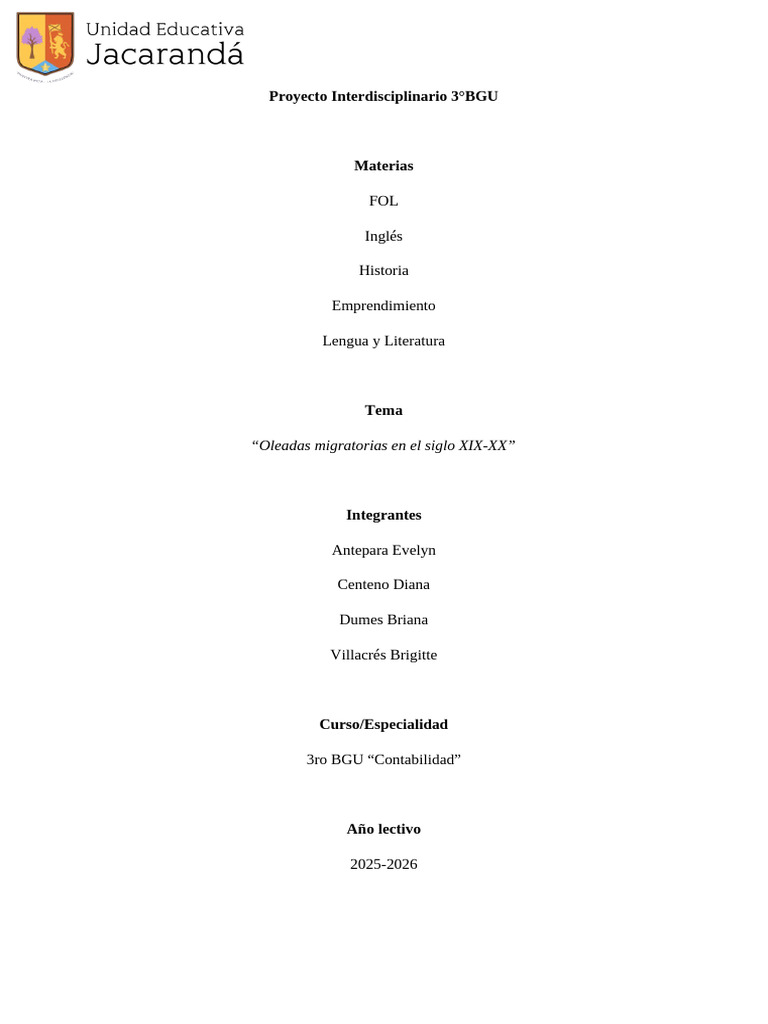 Avance Proyecto FOL | PDF | Seguridad y salud ocupacional | Migración humana