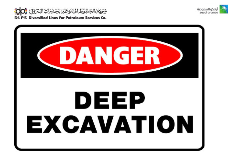 Deep Excavation Sign Poster | PDF