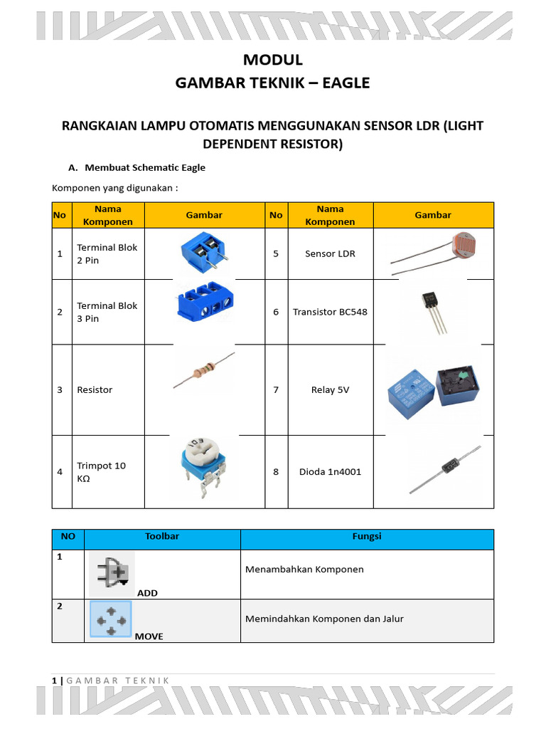 Gambar Teknik - Rangkaian Sensor LDR | PDF