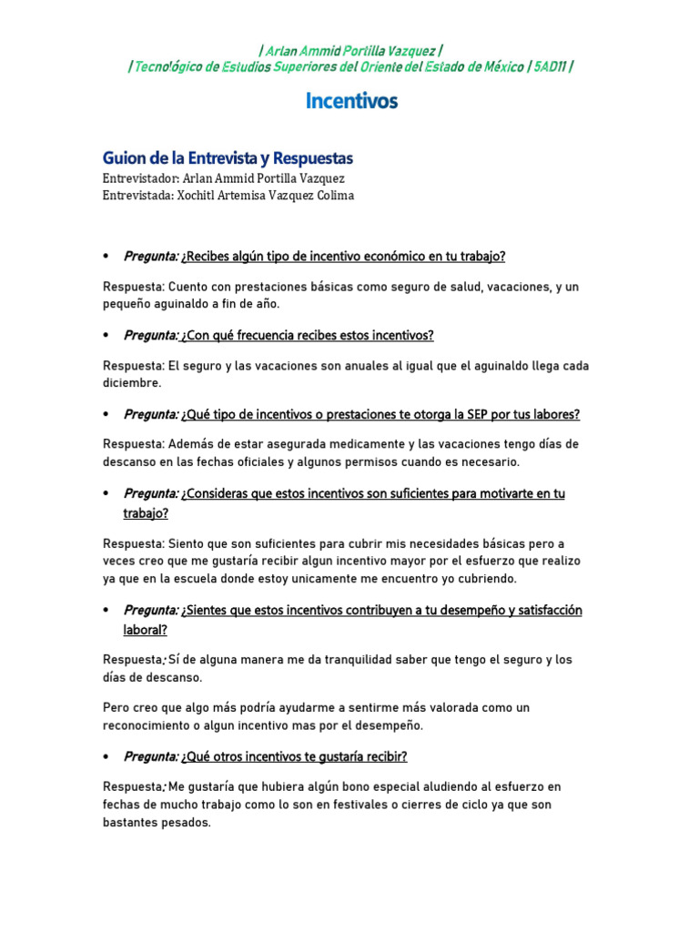 INCENTIVOS | PDF | Motivación | Motivacional