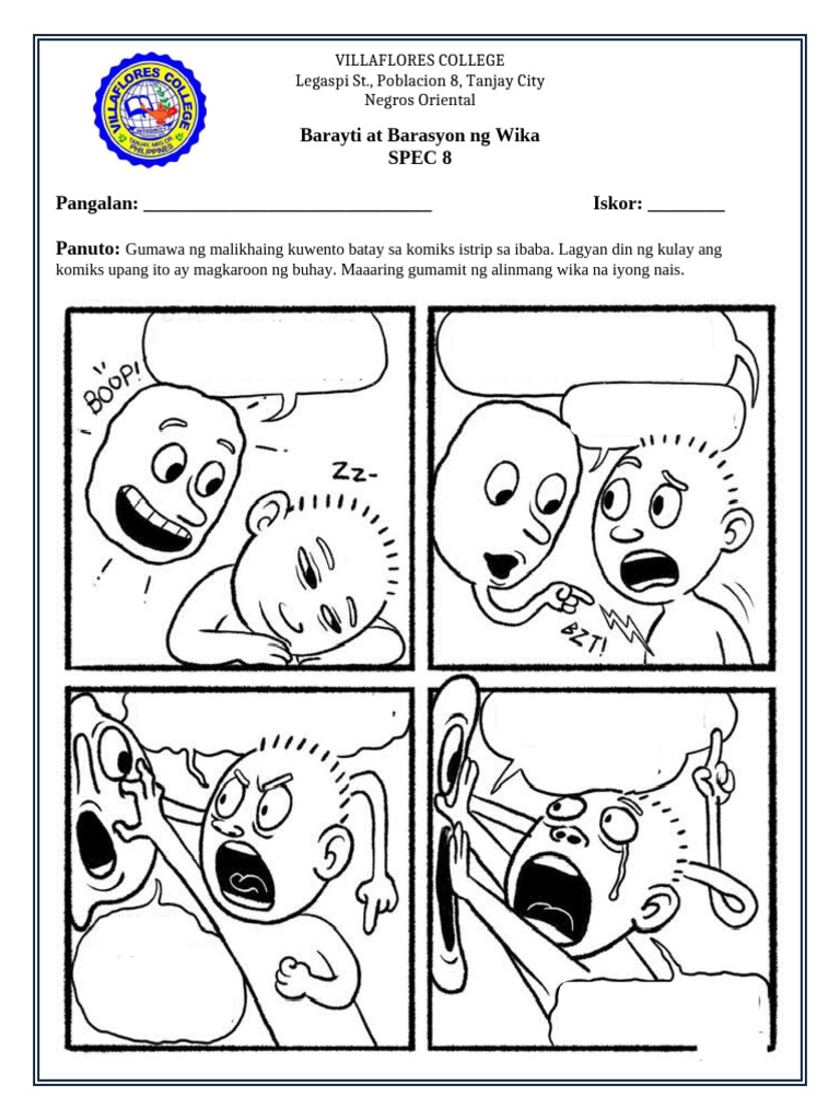 Spec 8-Komiks Istrip | PDF