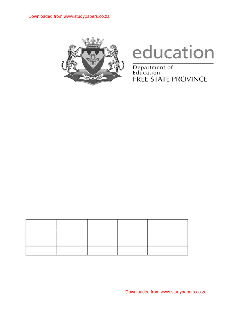 CAT P1 Gr10 June 2025 Marksheet | PDF | Written Communication | Typography