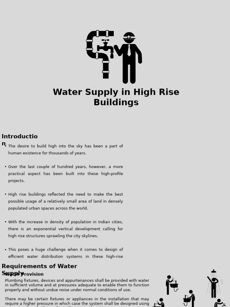 Water Supply Systems in High-Rise Buildings | PDF | Pipe (Fluid ...