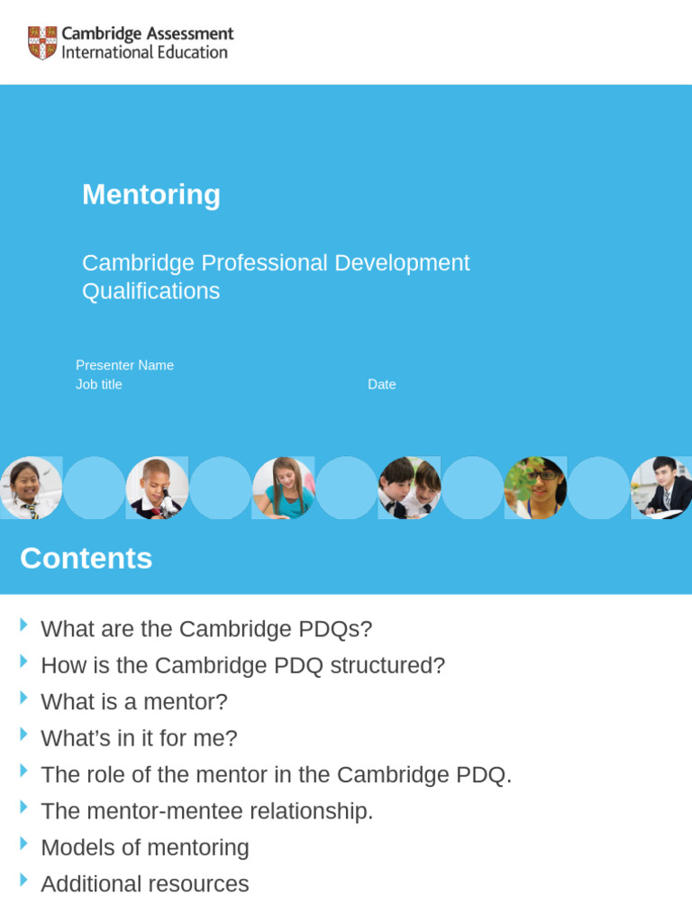 Mentoring Self Study Course | PDF | Mentorship | Learning