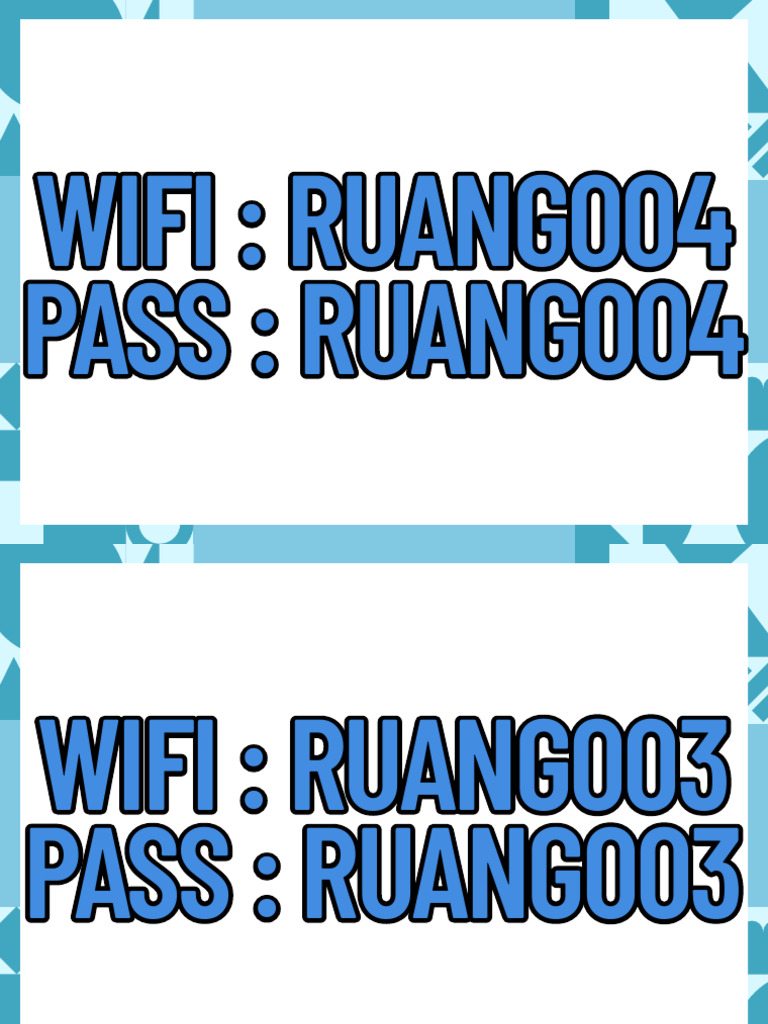 Blue Simple Geometric Blank A4 Document Landscape | PDF