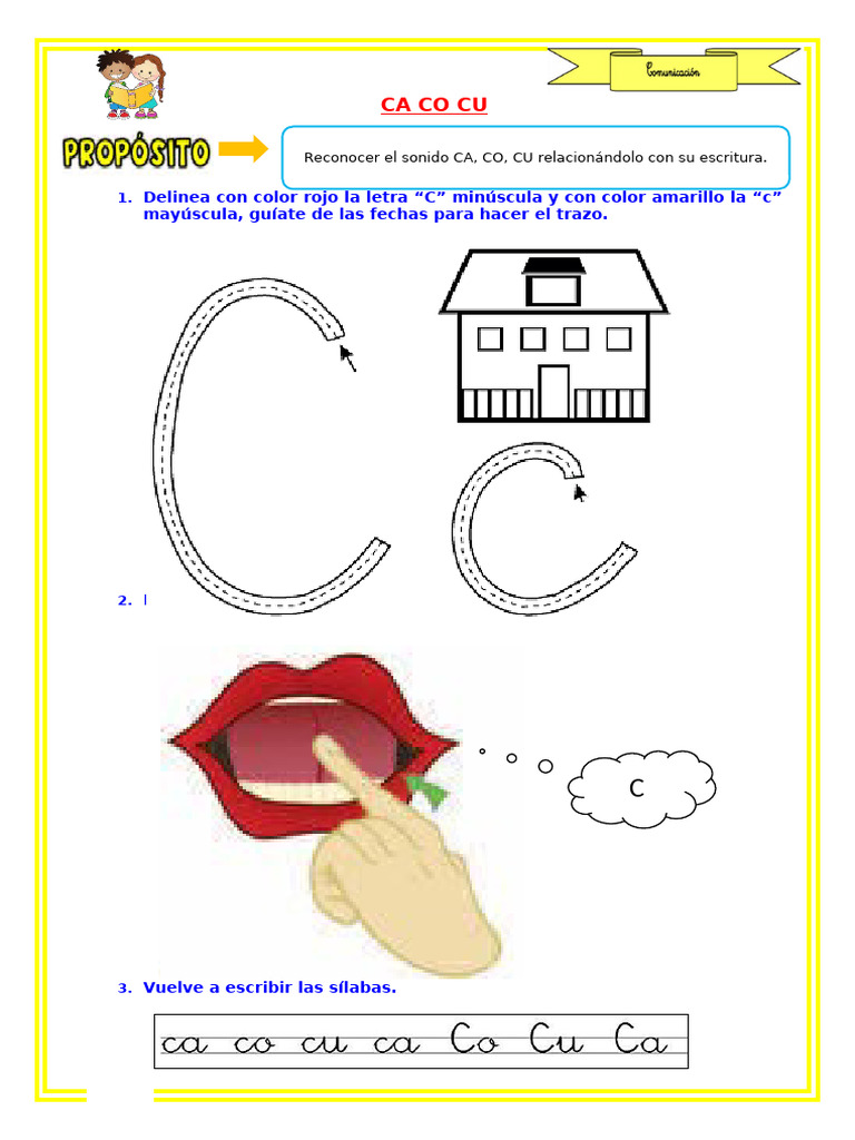 17 Lectoescritura CA Co Cu | PDF