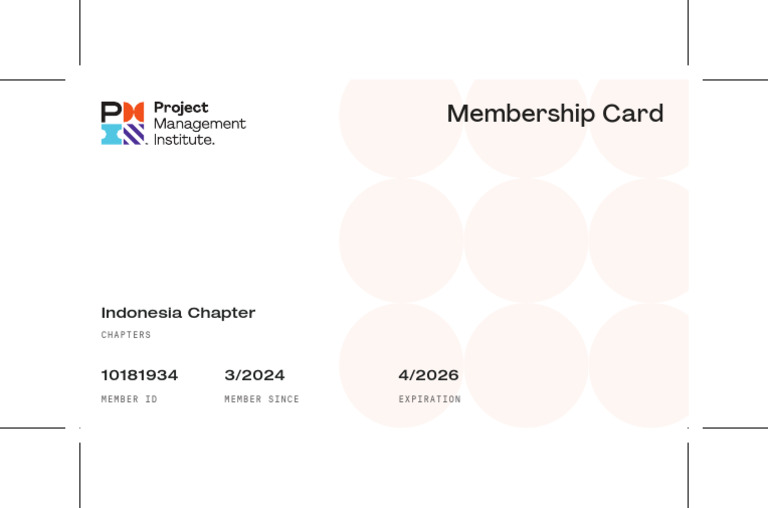 PMI Member Card | PDF
