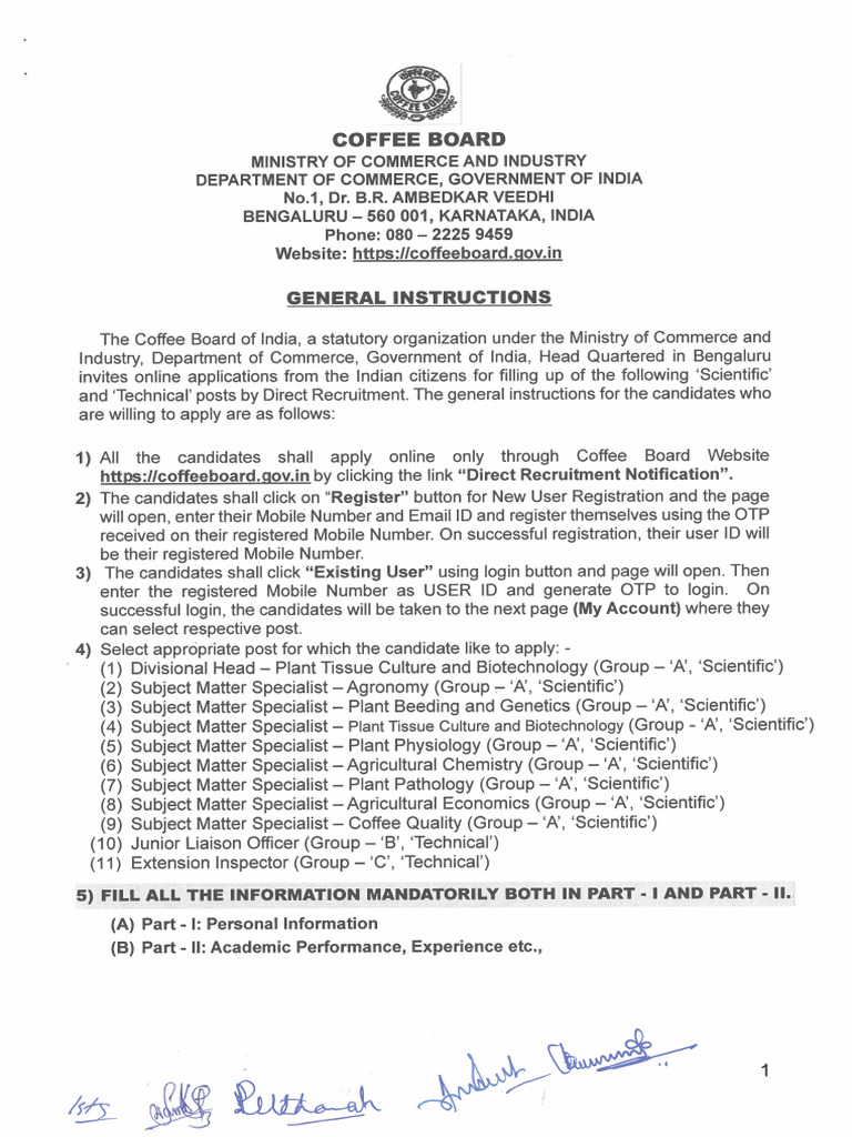 General Instructions | PDF