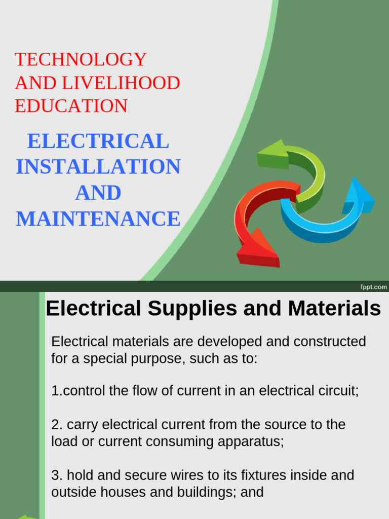 Electrical Installation and Maintenance | PDF | Electrical Wiring ...