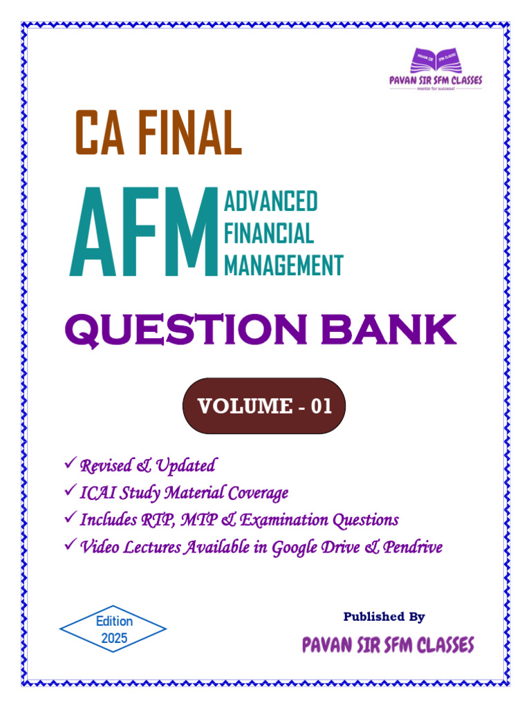 Question Bank 01 | PDF | Option (Finance) | Swap (Finance)
