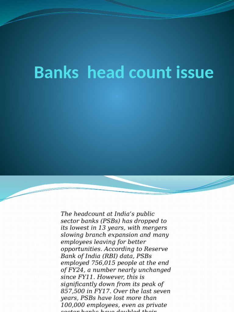 Bank Head Count | PDF