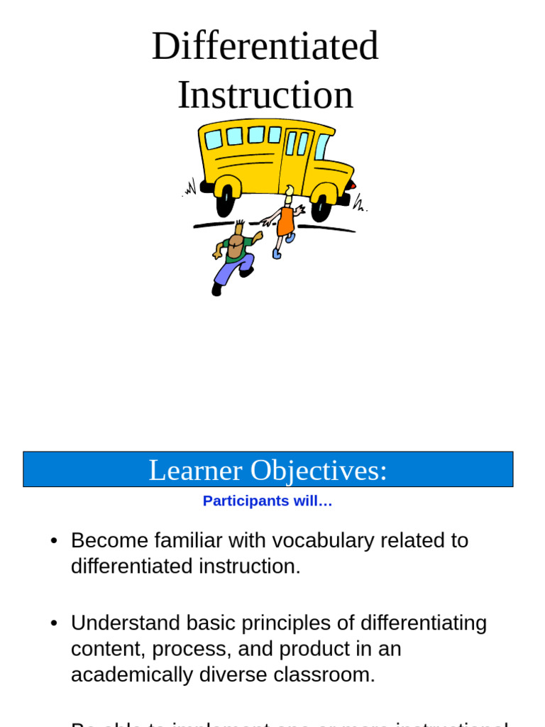 Differentiated Instruction | PDF | Differentiated Instruction | Learning