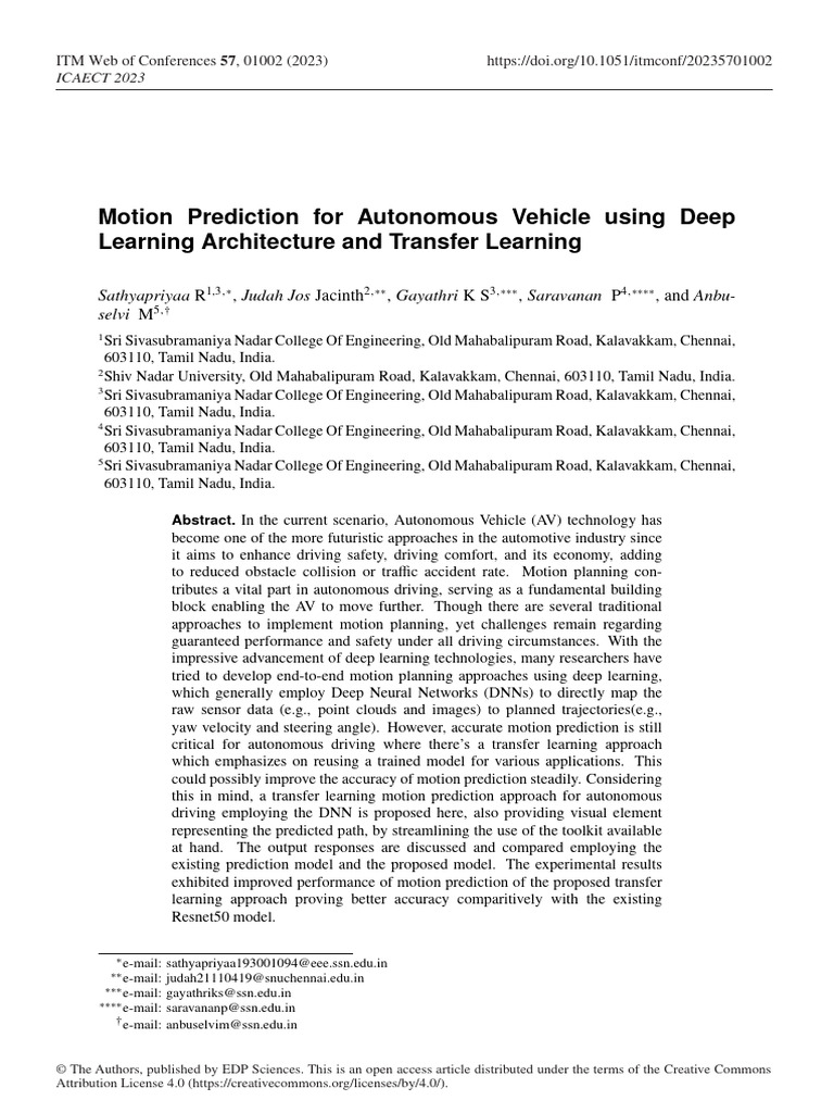 Itmconf Icaect2023 01002 | PDF | Lidar | Image Segmentation