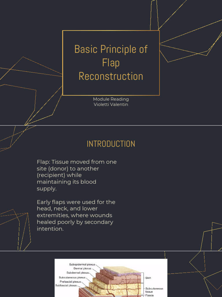 Basic Principle of Flap Reconstruction VIO | PDF | Human Anatomy | Surgery
