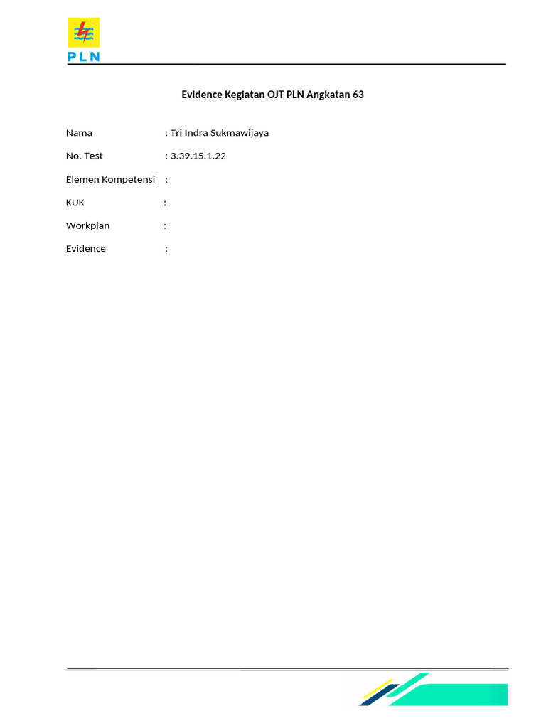 Template Evidence Indra | PDF