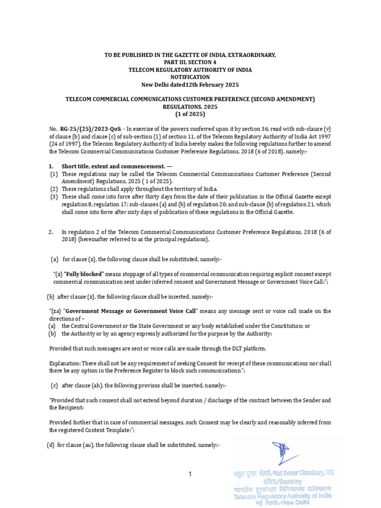 Regulation 12022025 | PDF | Regulatory Compliance | Communication