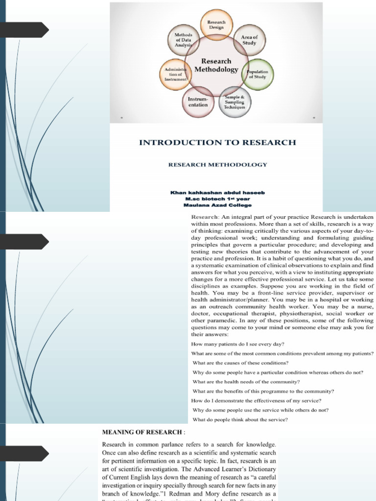 Introduction To Research | PDF
