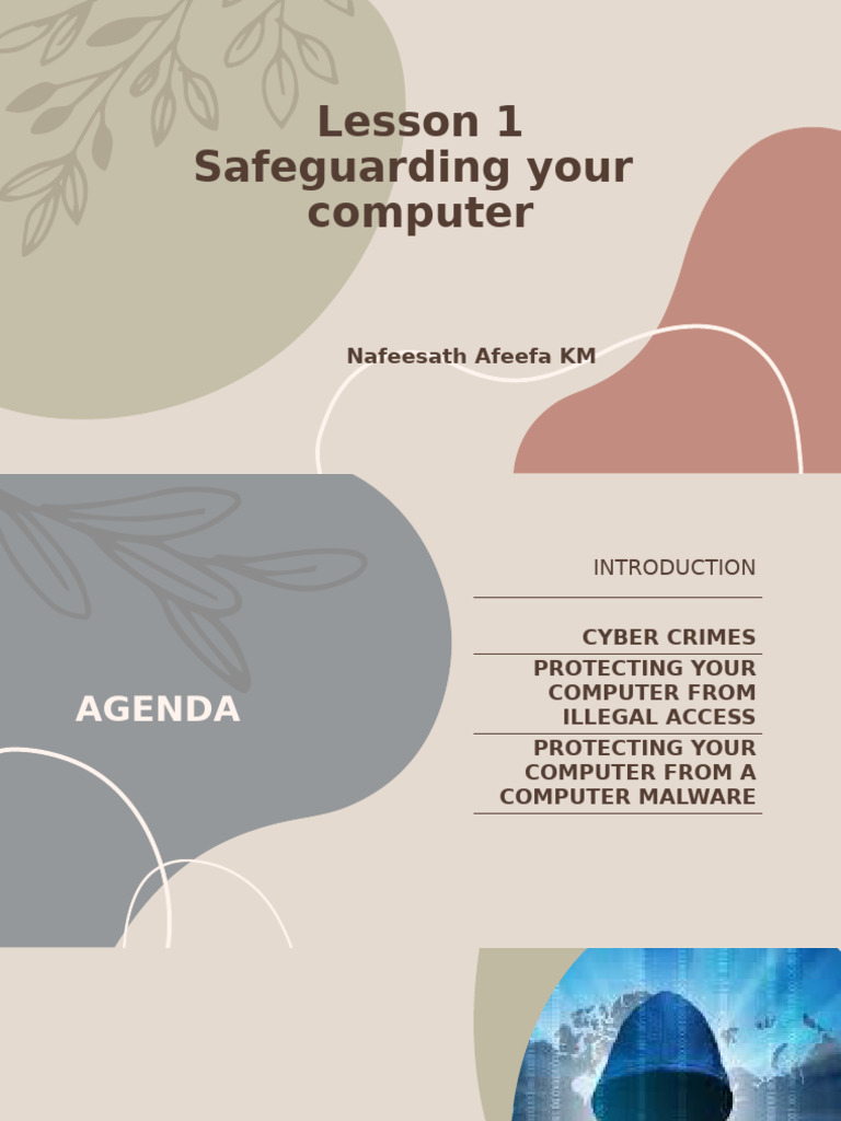 Lesson 1 Safeguarding Your Computer | PDF | Cybercrime | Cyberbullying