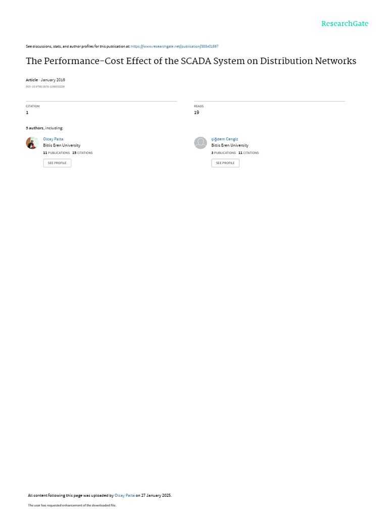 The Performance | PDF | Scada | Information And Communications Technology