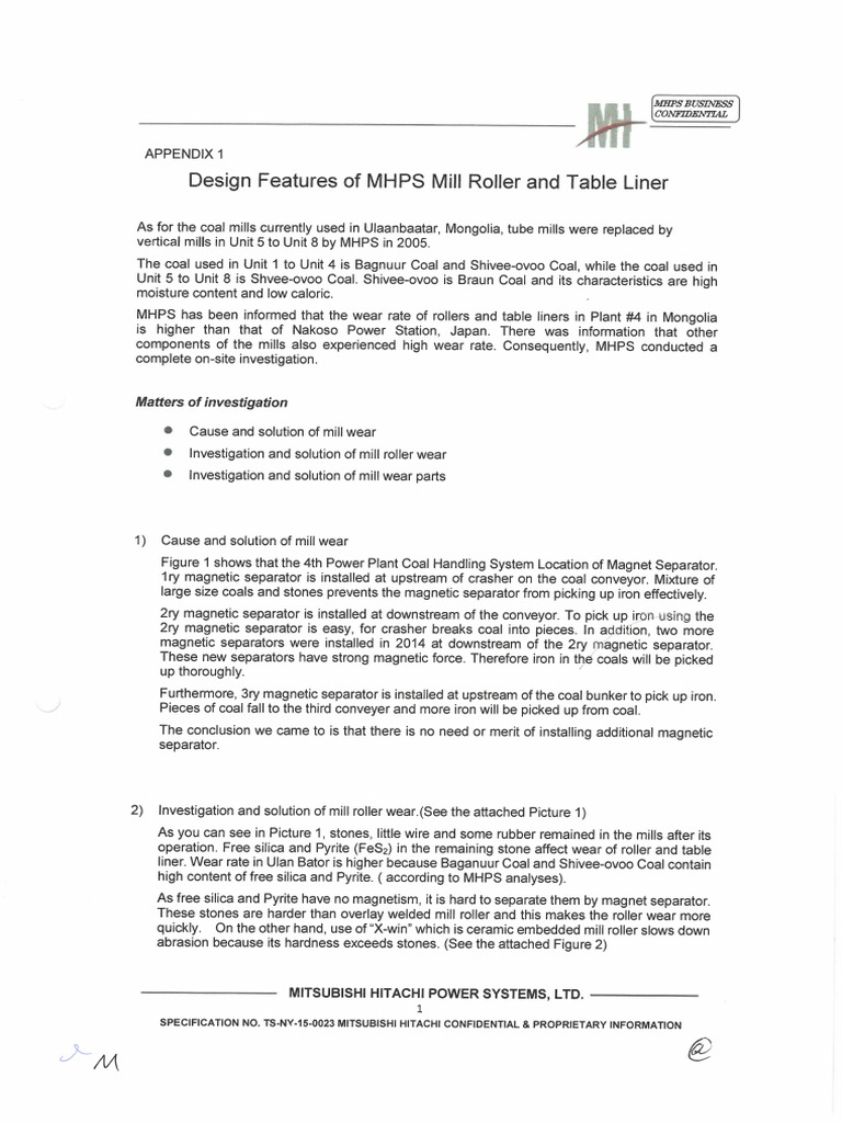 Design Features of MHPS Roller and Plate | PDF