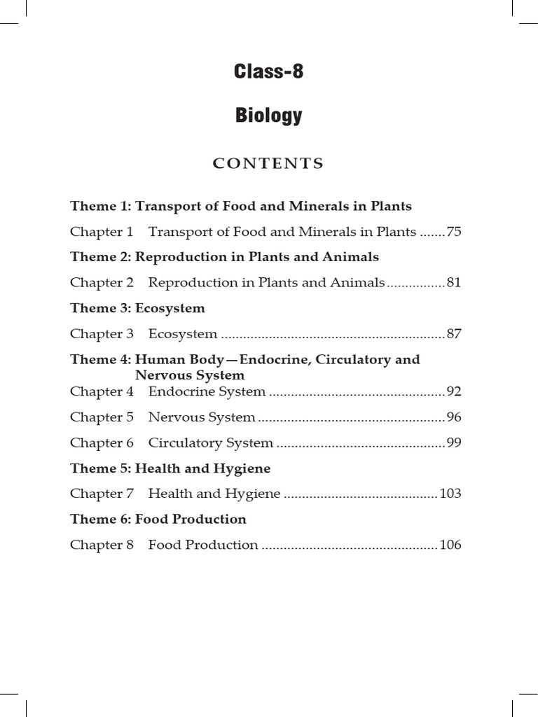 Biology-8 Answer Key | PDF | Ecosystem | Plant Nutrition