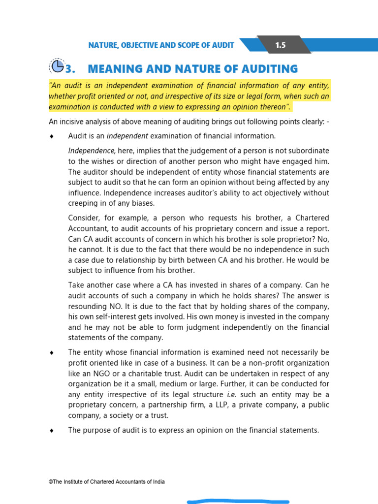ch-1,2,6,11 Icai Module (Annoted) CNC | PDF | Audit | Financial Audit