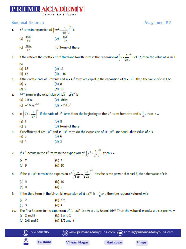 Binomial Assignment 2 | PDF