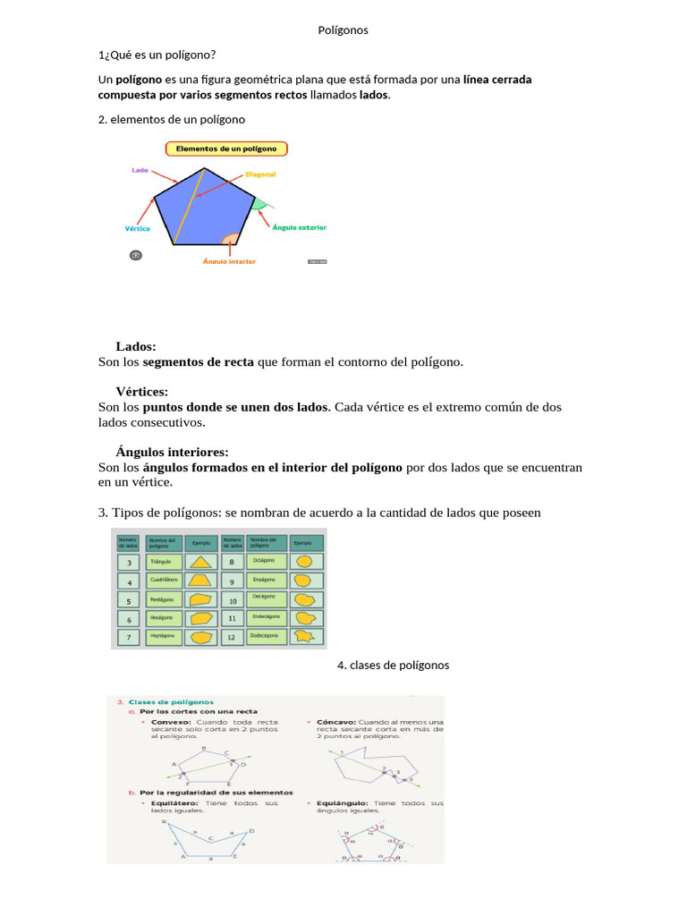 Tema Desarrollado Poligonos 16 Junio | PDF