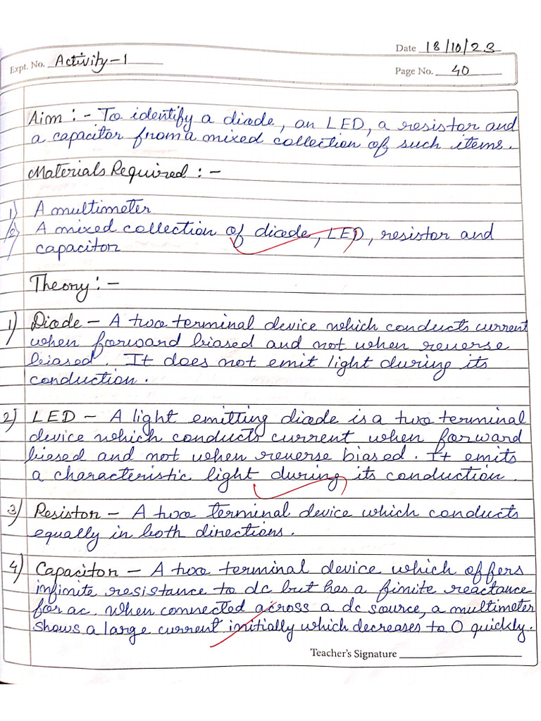 Activity Group B Identify Diode, LED | PDF