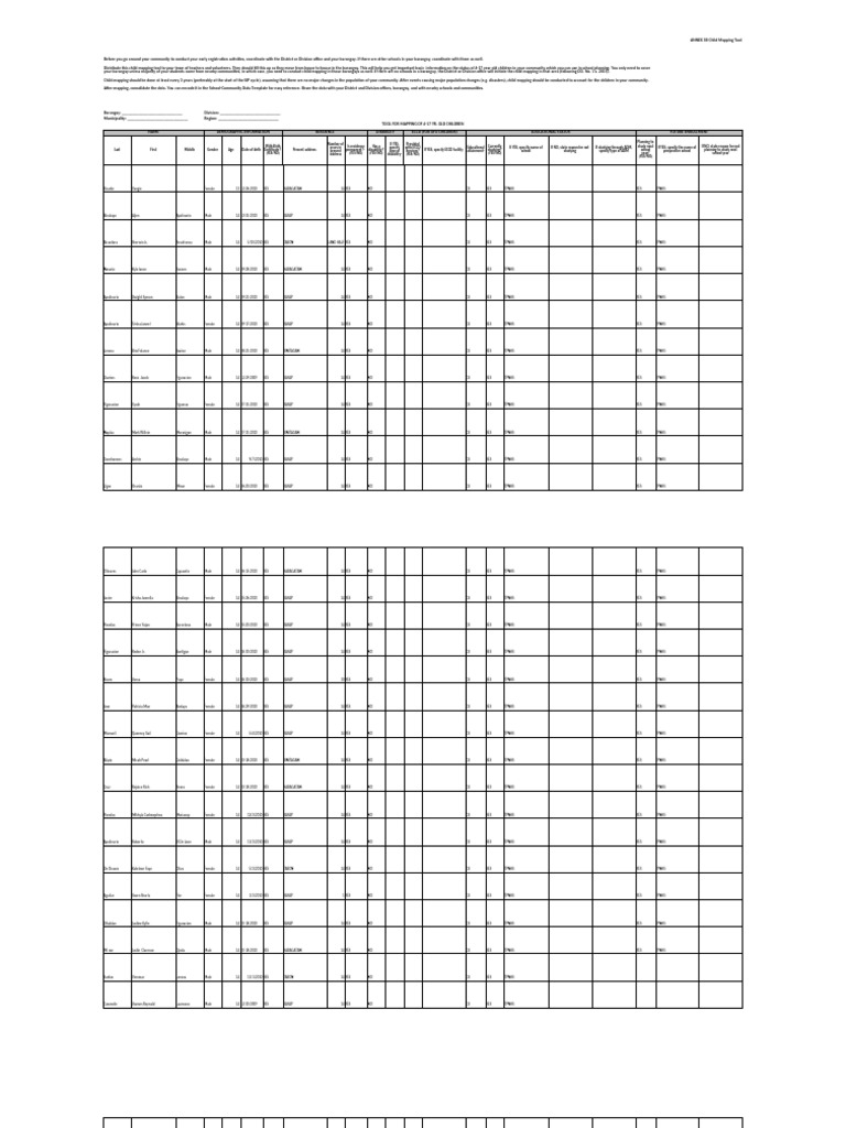 Child Mapping Tool for Ages 4-17 | PDF | Liberal Arts Education | Human ...