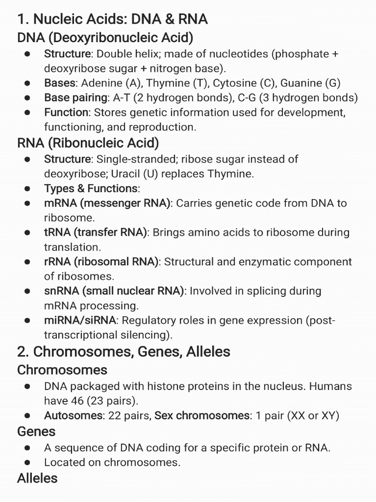 Nucleic Acids and Inheritance | PDF