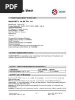 Rando HD Hydraulic Oil Safety Data Sheet | PDF | Combustion | Fires