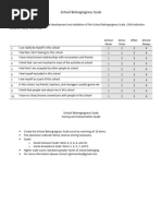 Belongingness Scale Questionnaire | PDF | Social Psychology ...